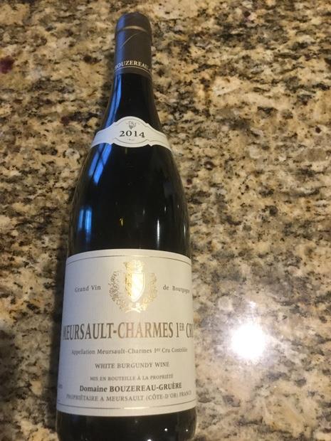 2014 Hubert Bouzereau-Gruère et Filles Meursault 1er Cru Charmes ...