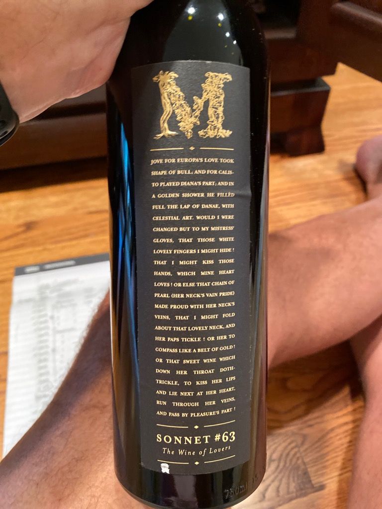 2015 Madrigal Family Winery Red Wine Sonnet 63, USA, California, Napa ...