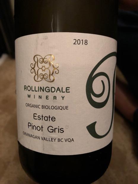 2016 Rollingdale Pinot Gris, Canada, British Columbia, Okanagan Valley ...