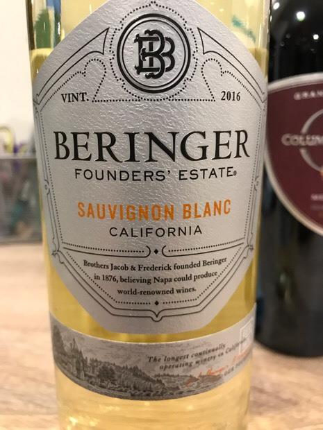 2016 Beringer Vineyards Sauvignon Blanc Founders' Estate, USA ...