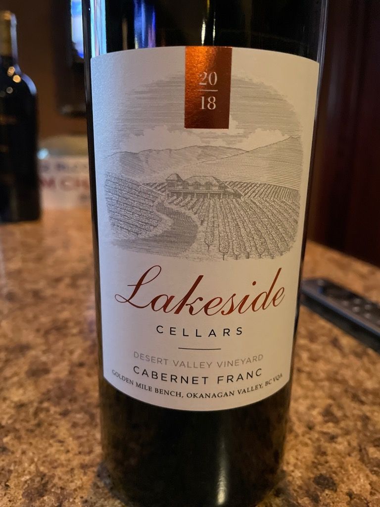2018 Lakeside Cellars Cabernet Franc, Canada, British Columbia, Okanagan Valley, Okanagan Valley ...