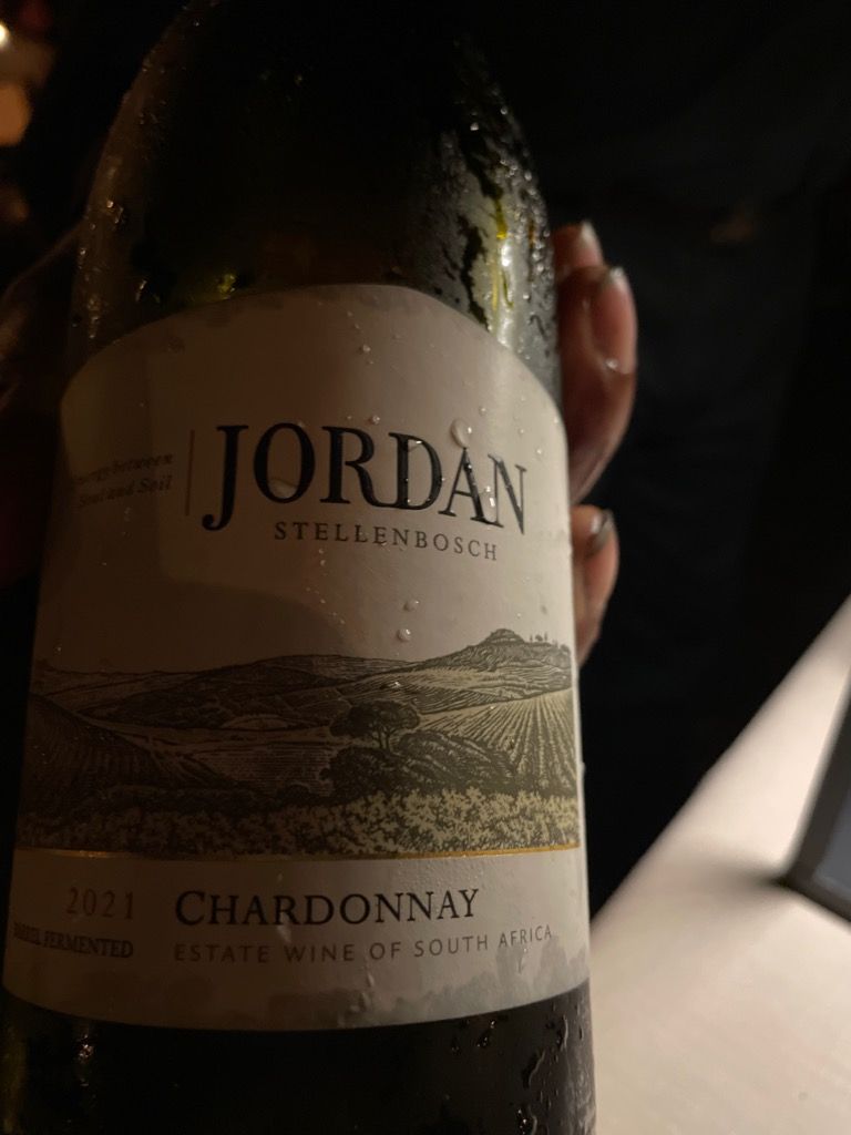 2021 Jordan Winery (Jardin) Chardonnay Barrel Fermented, South Africa ...