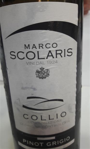 2019 Marco Scolaris Collio Pinot Grigio, Italy, Friuli-Venezia Giulia ...