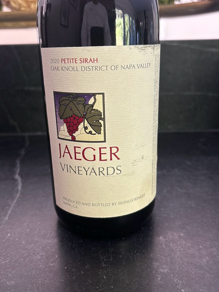 2020 Jaeger Vineyards Petite Sirah, USA, California, Napa Valley, Oak ...