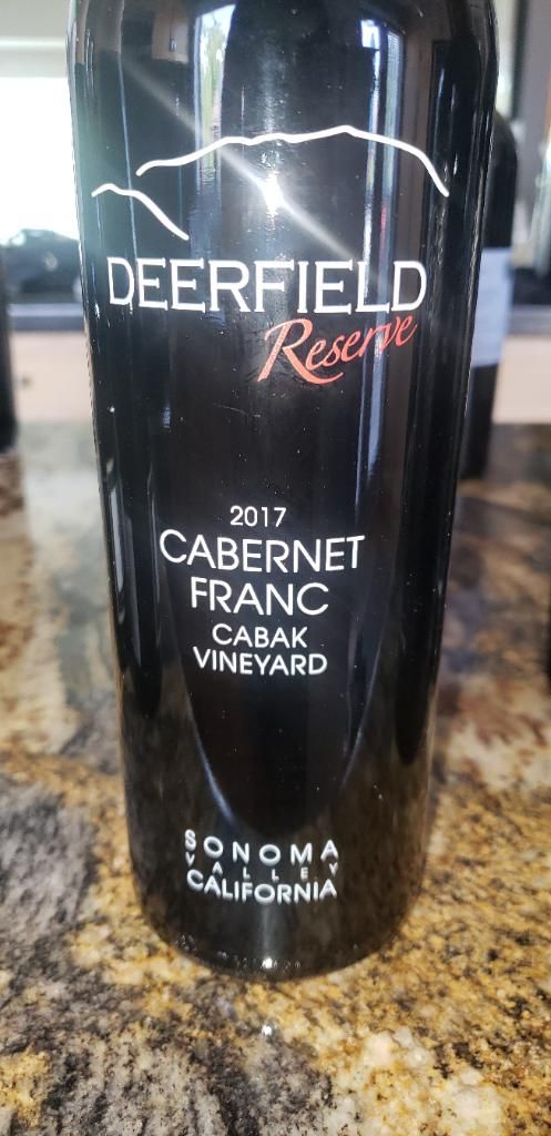 2017 Deerfield Ranch Cabernet Franc Reserve, USA, California, Sonoma ...