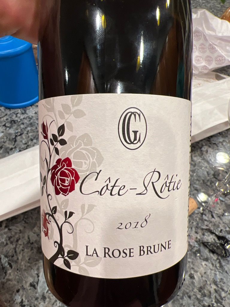 2018 Domaine Chirat Syrah Cote Rote La Rose Brune La Rose Brune, France ...