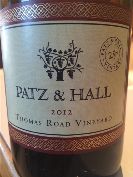 2013 Patz & Hall Pinot Noir Thomas Hill Vineyard, USA, California ...