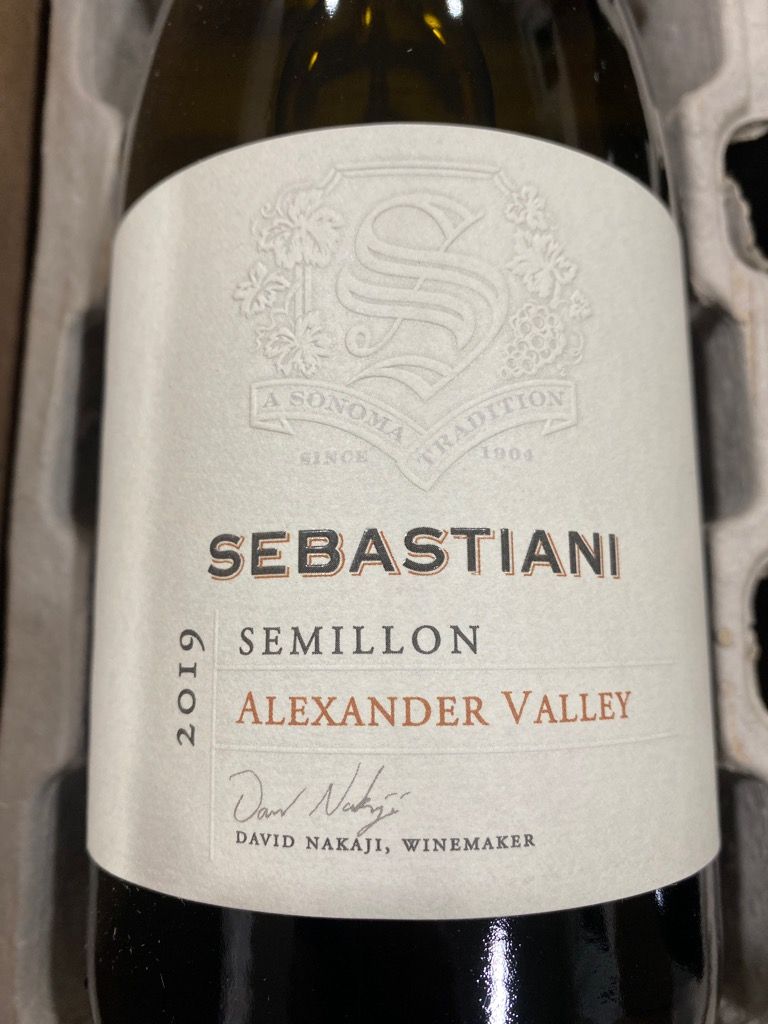 2019 Sebastiani Vineyards & Winery Sémillon, USA, California, Sonoma ...