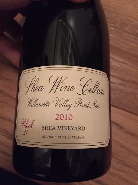 2010 Shea Wine Cellars Pinot Noir Block 31 Shea Vineyard, USA, Oregon ...