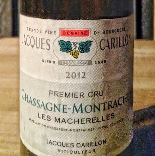 2012 Domaine Jacques Carillon Chassagne-Montrachet 1er Cru Les ...