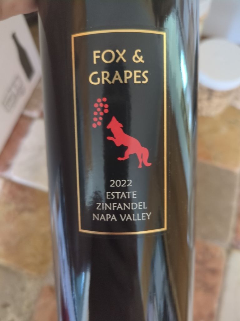 2023 Sarafornia Cellars (Storybook Mountain) Zinfandel Fox & Grapes ...
