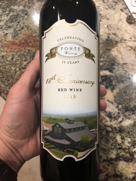 2021 Ponte Winery 15th Anniversary Red Wine Temecula, USA, California ...