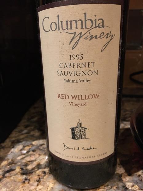 1985 Columbia Winery Cabernet Sauvignon David Lake Signature Series Red ...