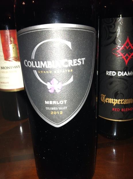 2012 Columbia Crest Merlot Grand Estates, USA, Washington, Columbia ...