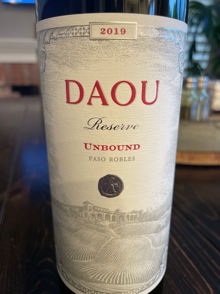 2019 Daou Vineyards Reserve Unbound, USA, California, Central Coast ...