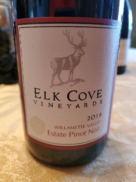 2018 Elk Cove Vineyards Pinot Noir Estate Willamette Valley, USA ...