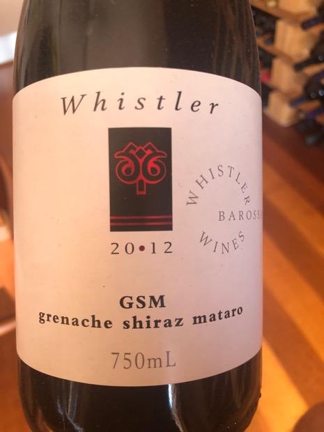 2012 Whistler Wines GSM Grenache Shiraz Mataro, Australia, South ...