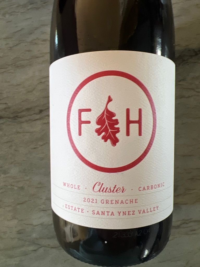 2022 Folded Hills Grenache Whole Cluster Carbonic, USA, California ...