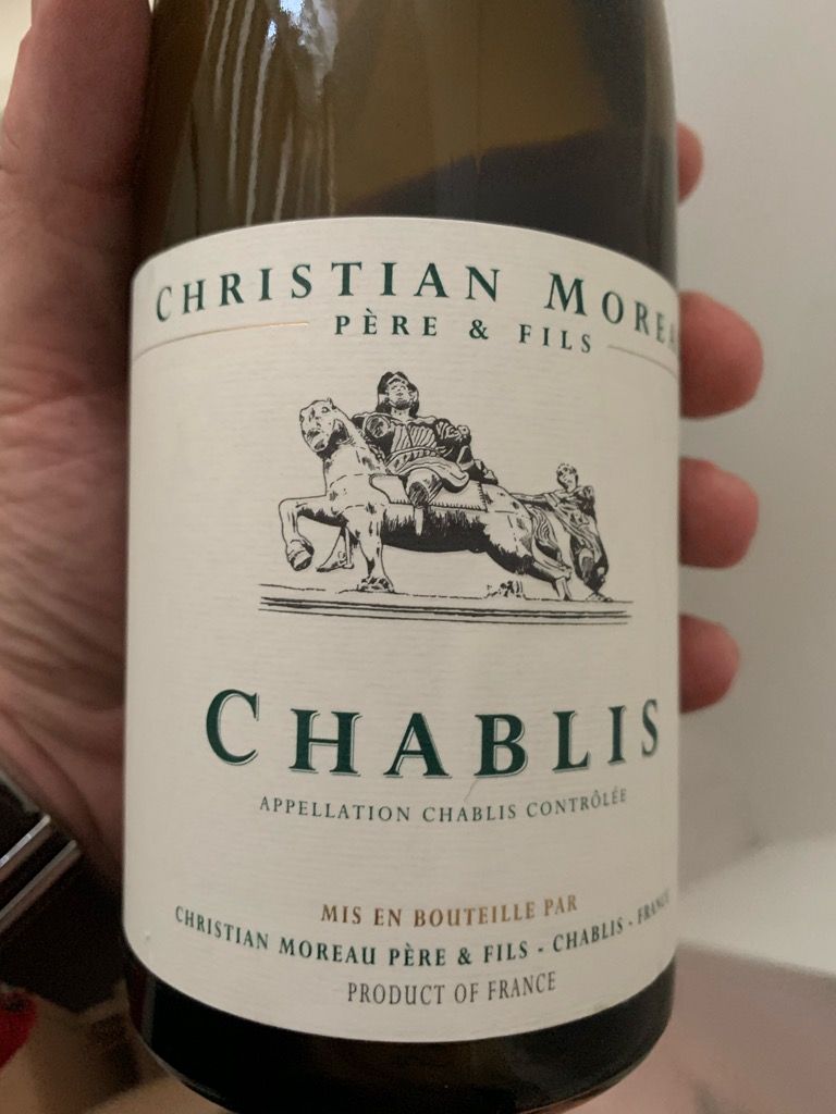 2017 Domaine Christian Moreau Père et Fils Chablis, France, Burgundy ...