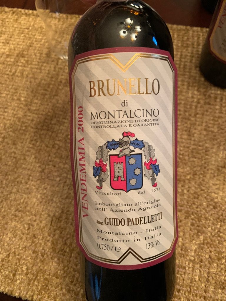 2000 Padelletti Brunello di Montalcino, Italy, Tuscany, Montalcino ...