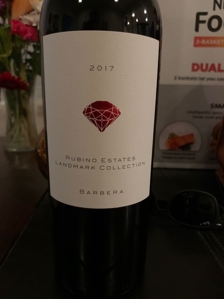2018 Rubino Estates Winery Barbera Landmark, USA, California, San ...