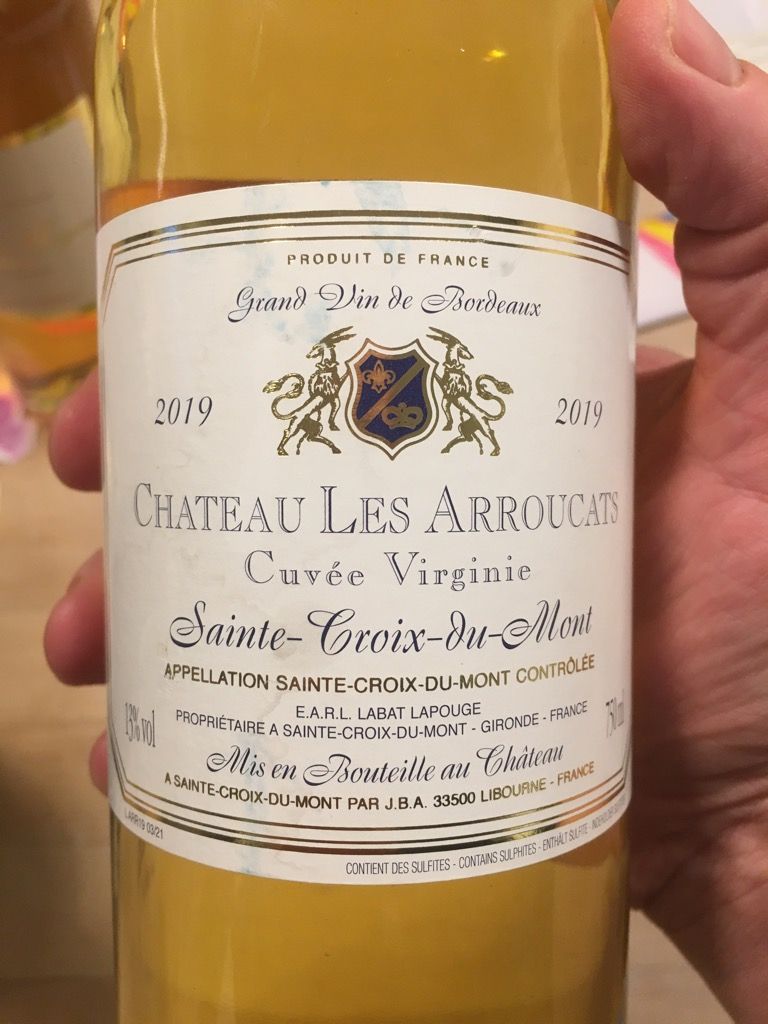 2019 Château les Arroucats Cuvée Virginie, France, Bordeaux, Entre-Deux ...