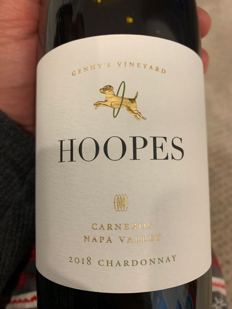 2018 Hoopes Vineyard Chardonnay Genny's Vineyard, USA, California, Napa ...