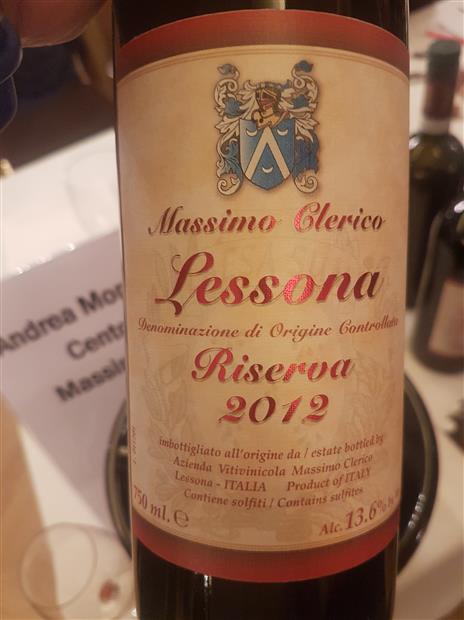 2012 Massimo Clerico Lessona Riserva, Italy, Piedmont, Northern ...