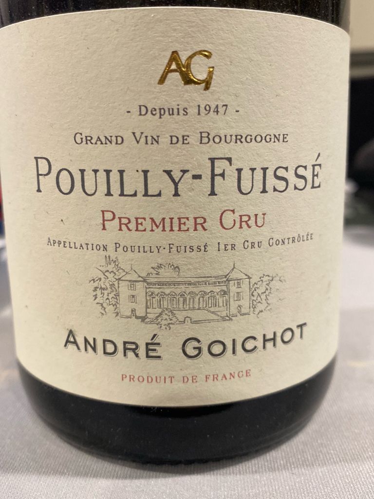 2022 Andre Goichot Pouilly-Fuissé Premier Cru, France, Burgundy ...