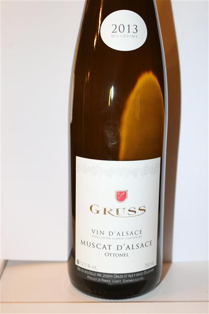 2012 Joseph Gruss & Fils Muskat Ottonel, France, Alsace - CellarTracker