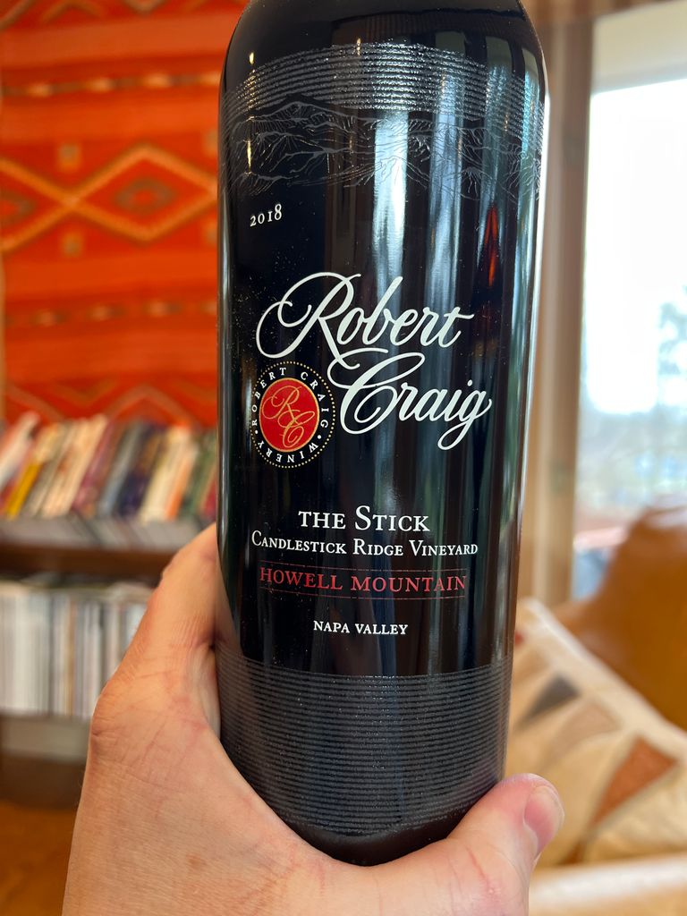 2018 Robert Craig Cabernet Sauvignon The Stick Candlestick Vineyard ...