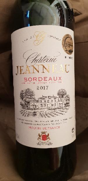 2017 Château Jeanneau, France, Bordeaux - CellarTracker