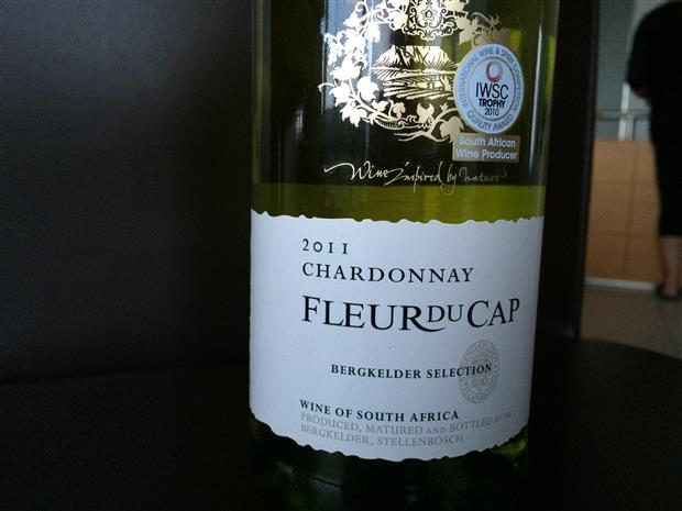 2009 Fleur du Cap Chardonnay Bergkelder Selection, South Africa ...