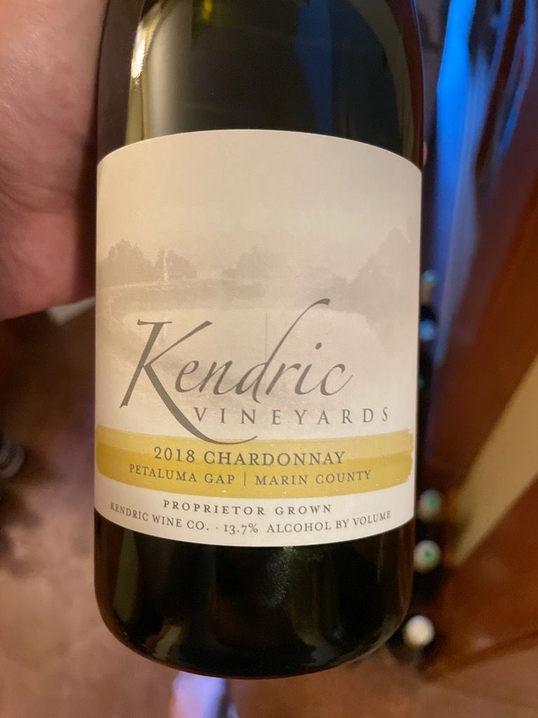 2019 Kendric Vineyards Chardonnay, USA, California, Sonoma County ...