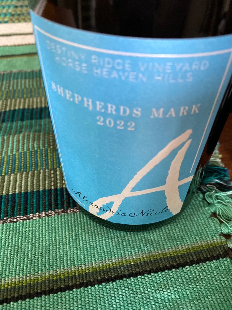 2022 Alexandria Nicole Shepherd's Mark White Destiny Ridge Vineyards ...
