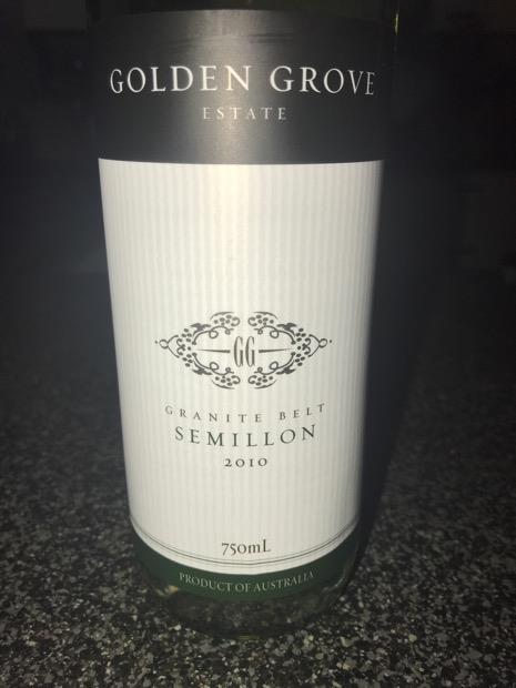 2009 Golden Grove Estate Sémillon, Australia, Queensland, Granite Belt ...