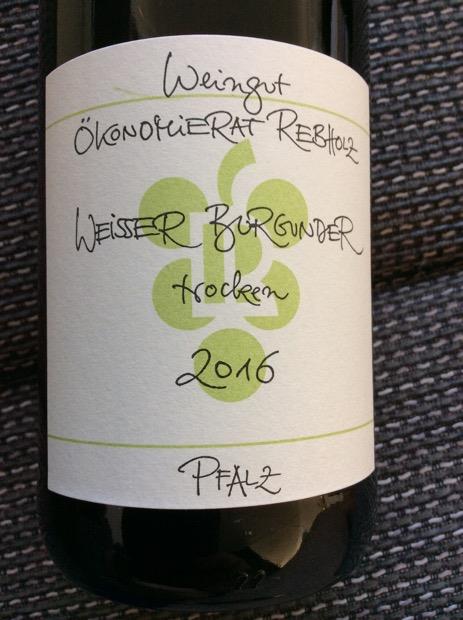 2017 Weingut Ökonomierat Rebholz Weißer Burgunder, Germany, Pfalz ...