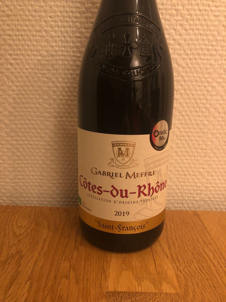 2019 Gabriel Meffre Côtes du Rhône Saint François, France, Rhône ...