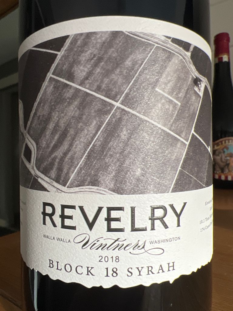 2018 Revelry Vintners Syrah Block 18, USA, Washington, Columbia Valley ...