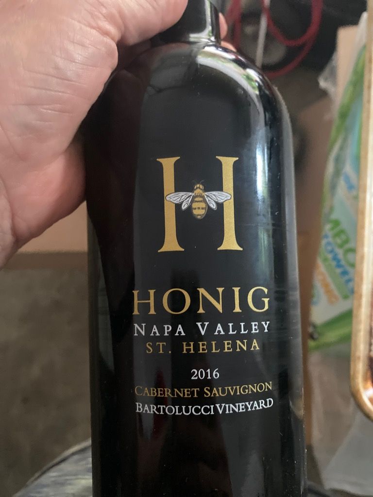 2016 Honig Cabernet Sauvignon Bartolucci, USA, California, Napa Valley ...