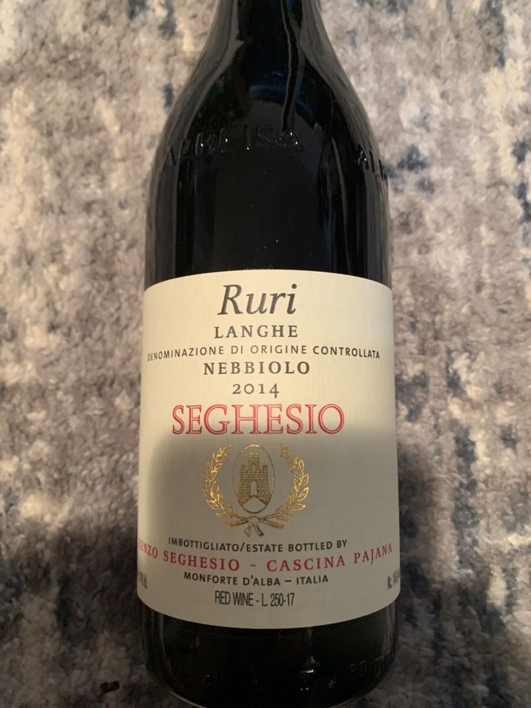 2013 Renzo Seghesio Langhe Nebbiolo Ruri, Italy, Piedmont, Langhe ...