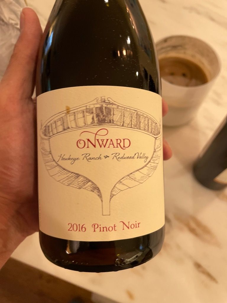 2016 Onward Wines Pinot Noir Petillant Natural Hawkeye Ranch, USA ...