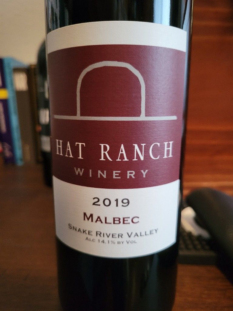 2019 Hat Ranch Winery Malbec, USA, Idaho, Snake River Valley ...