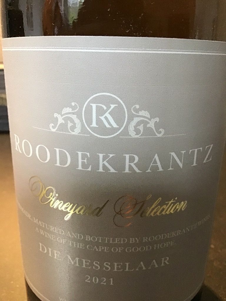 2021 Roodekrantz Wines Die Messelaar Vineyard Selection, South Africa ...