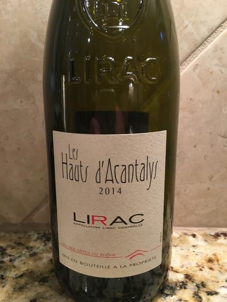 2012 Les Vignerons de Tavel Lirac Les Hauts d'Acantalys, France, Rhône ...