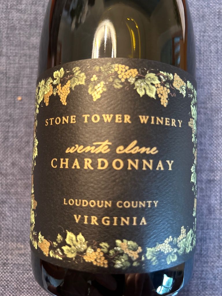 2021 Stone Tower Winery Chardonnay Wente Clone, USA, Virginia, Northern ...
