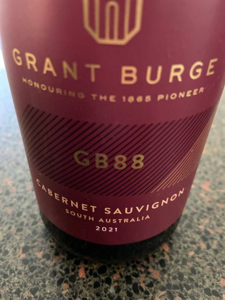 2022 Grant Burge Cabernet Sauvignon GB88, Australia, South Australia - CellarTracker