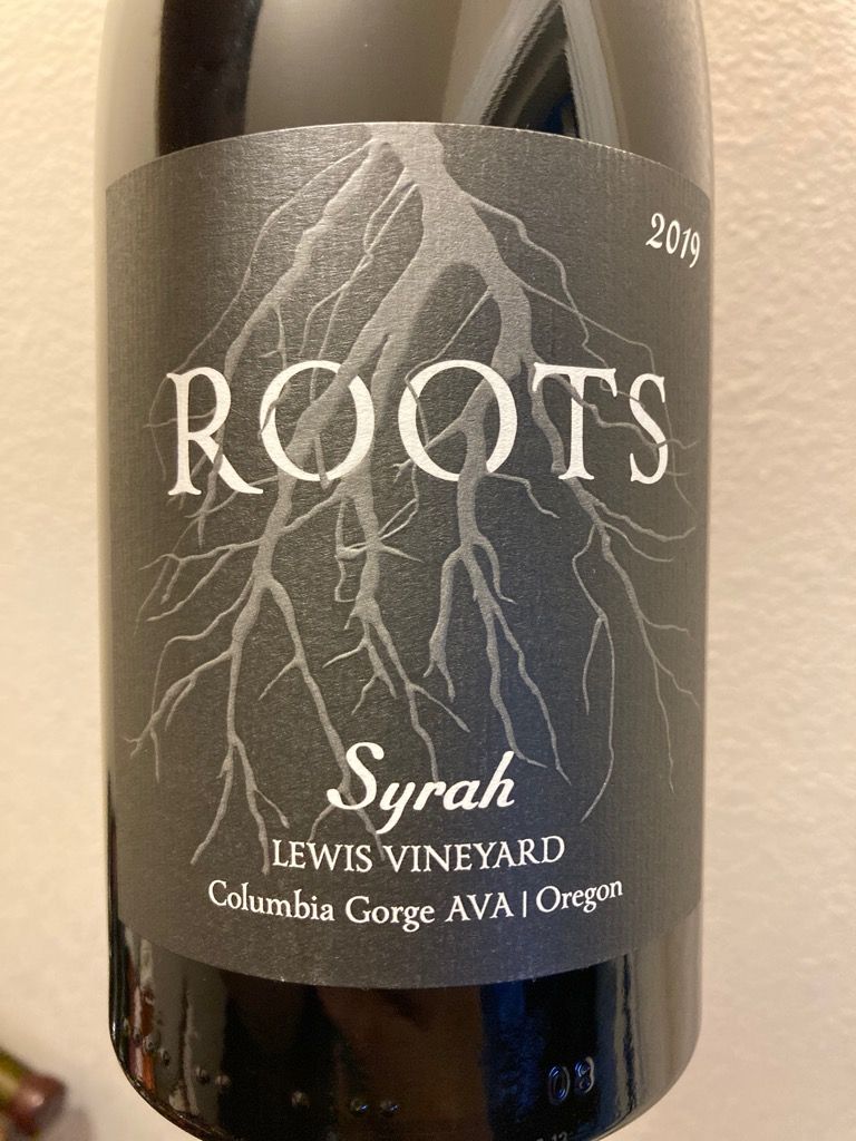 2019 Roots Wine Co. Syrah Lewis Vineyard, USA, Oregon/Washington ...