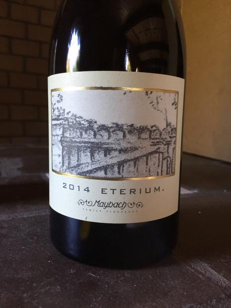 2014 Maybach Family Vineyards Chardonnay Eterium, USA, California ...