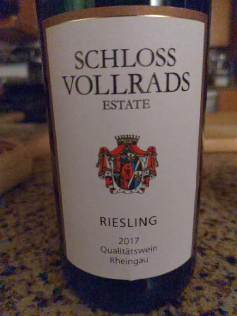 2017 Schloss Vollrads Riesling Kabinett, Germany, Rheingau - CellarTracker